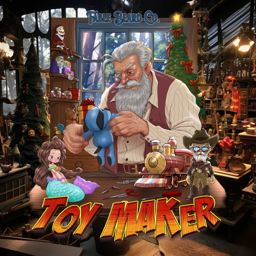 The Toy Maker - Roasted Marshmallow Latte, Vanilla Bourbon, and Pipe T – Fable Beard Co.