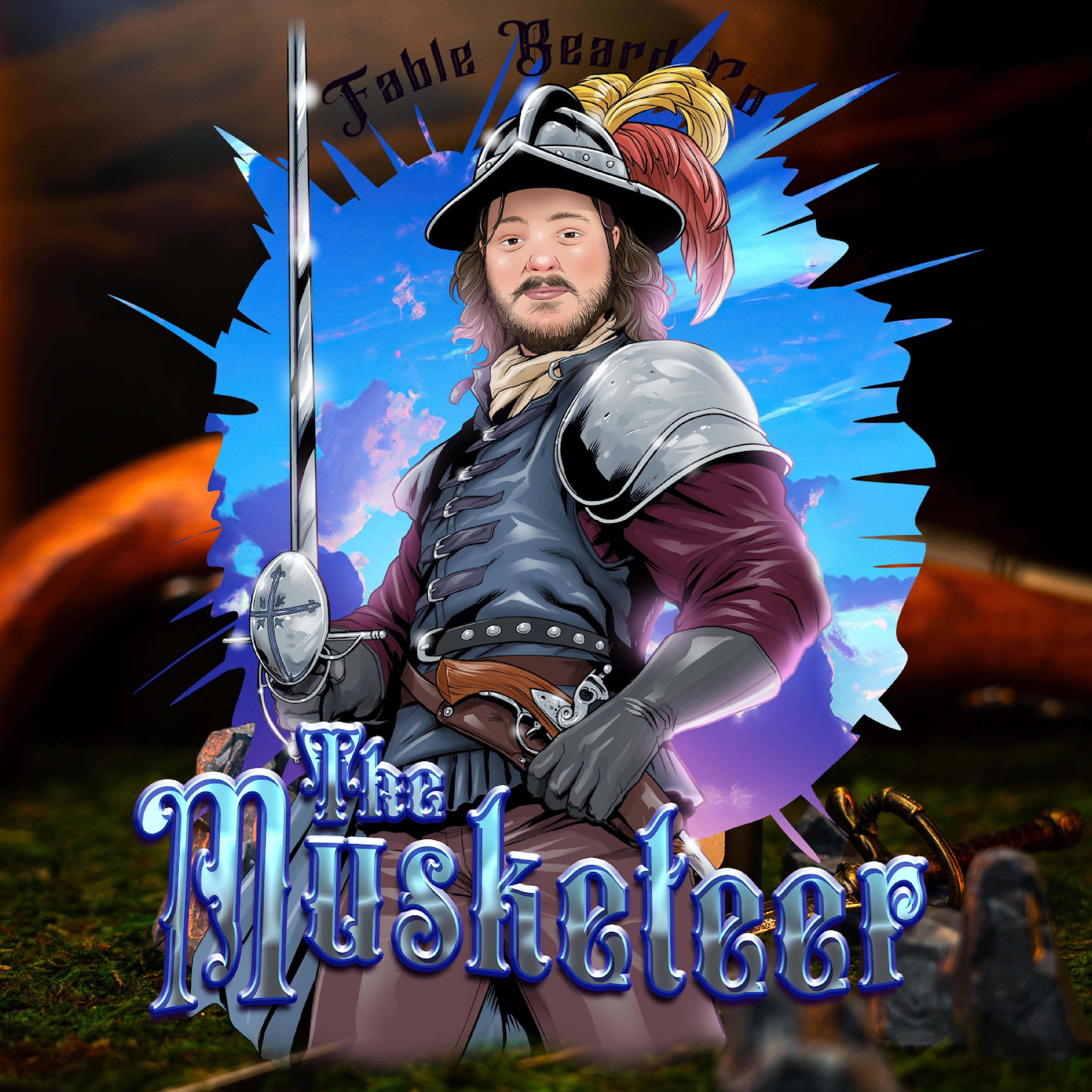 The Musketeer - Valiant Dark Walnut, Roguish Cognac, Smoldering Gunpow ...