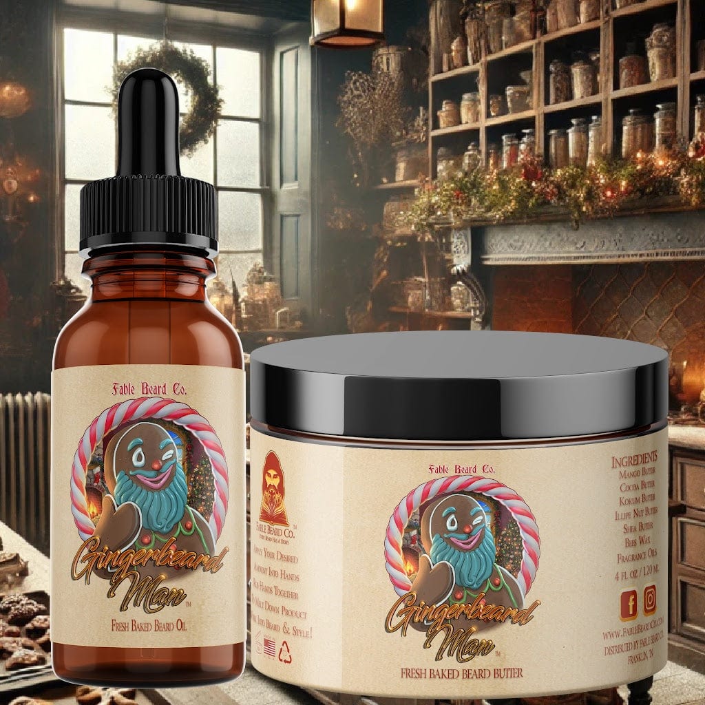The Ginger Beard Man - Beard Oil & Butter Kit - Warm Gingerbread, Rich ...
