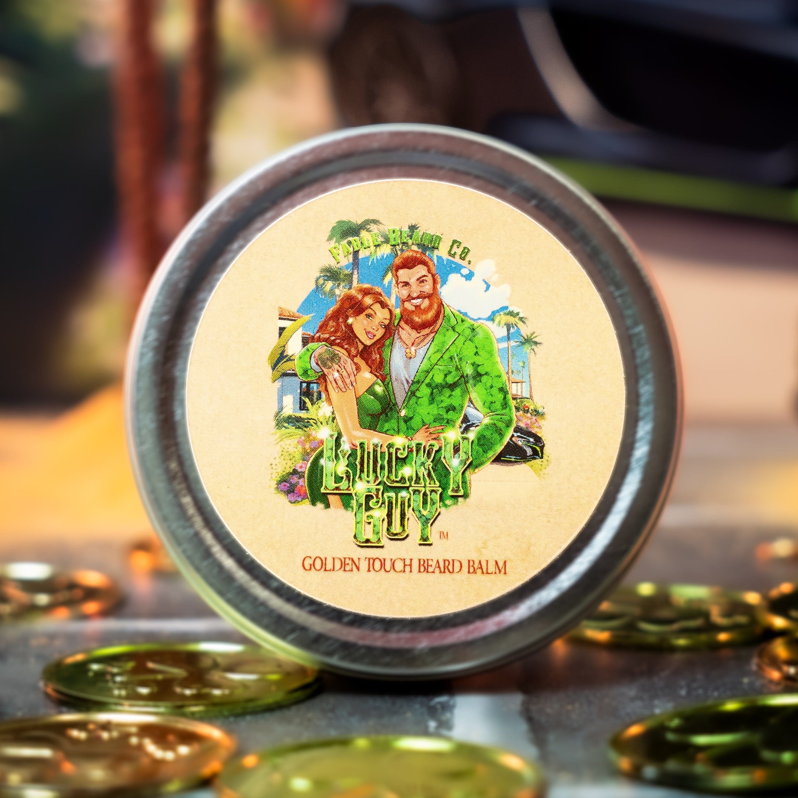 Lucky Guy - Beard Balm - Cooling Sea Water, Clean Oak Moss, Golden Sug ...