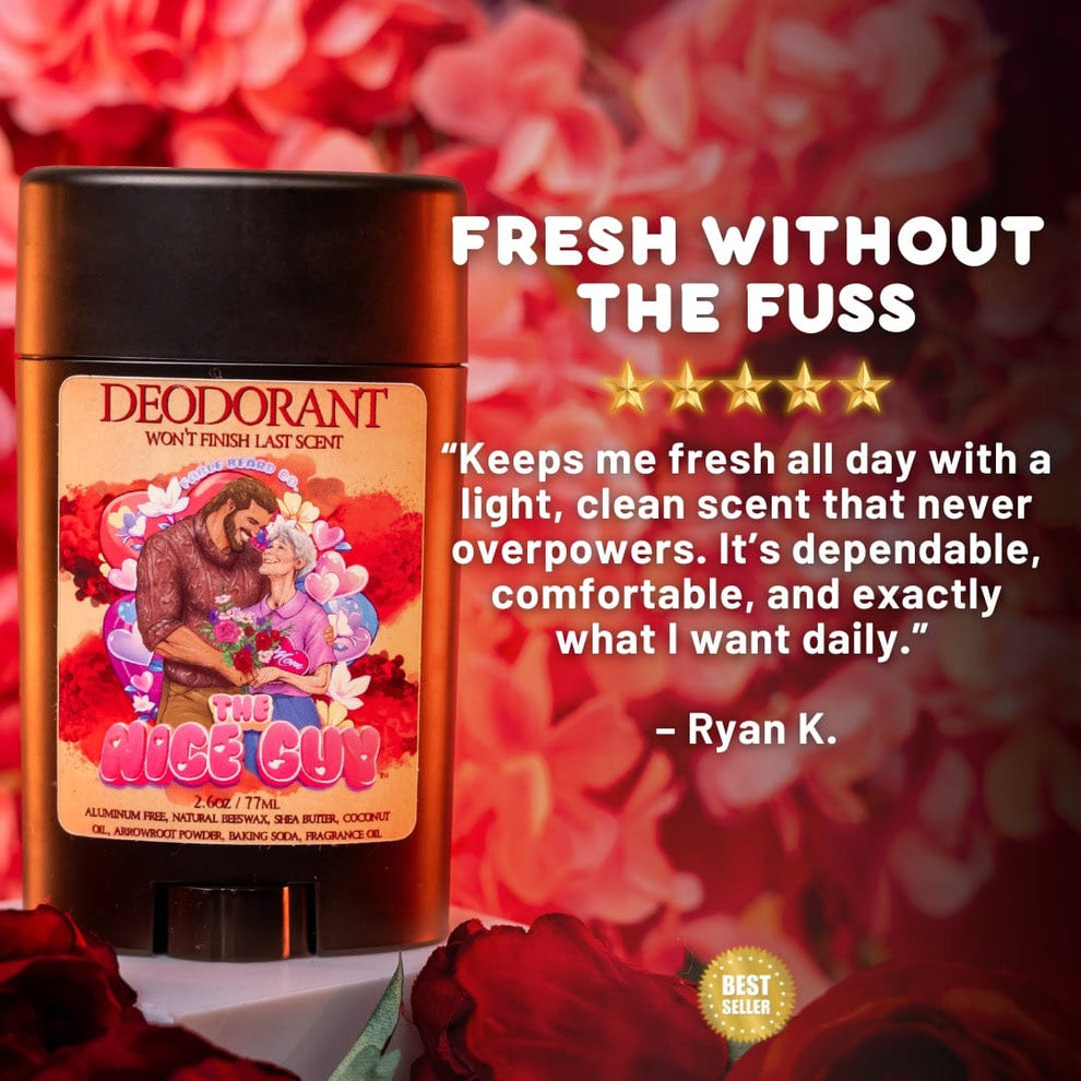 The Nice Guy - Deodorant - White Tea Leaves, Vibrant Ozone, Woodsy Thy ...